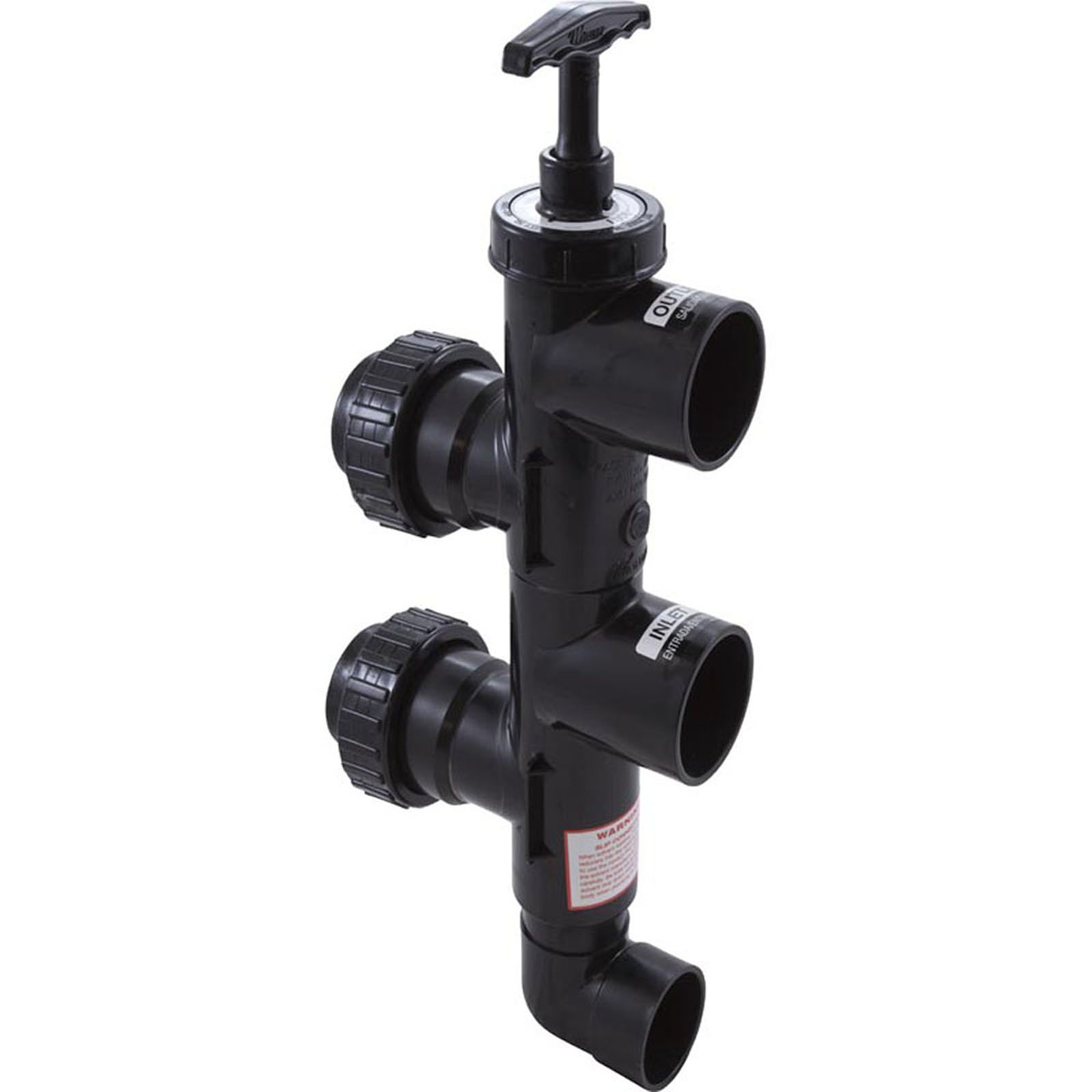 Waterway Plastics Push Pull Valve, Waterway 2-1/2", with 2" Reducer